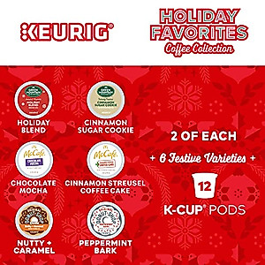 Keurig Holiday Favorites Coffee Collection, Single Serve K-Cup Pods, 12 Count (Pack of 1)
