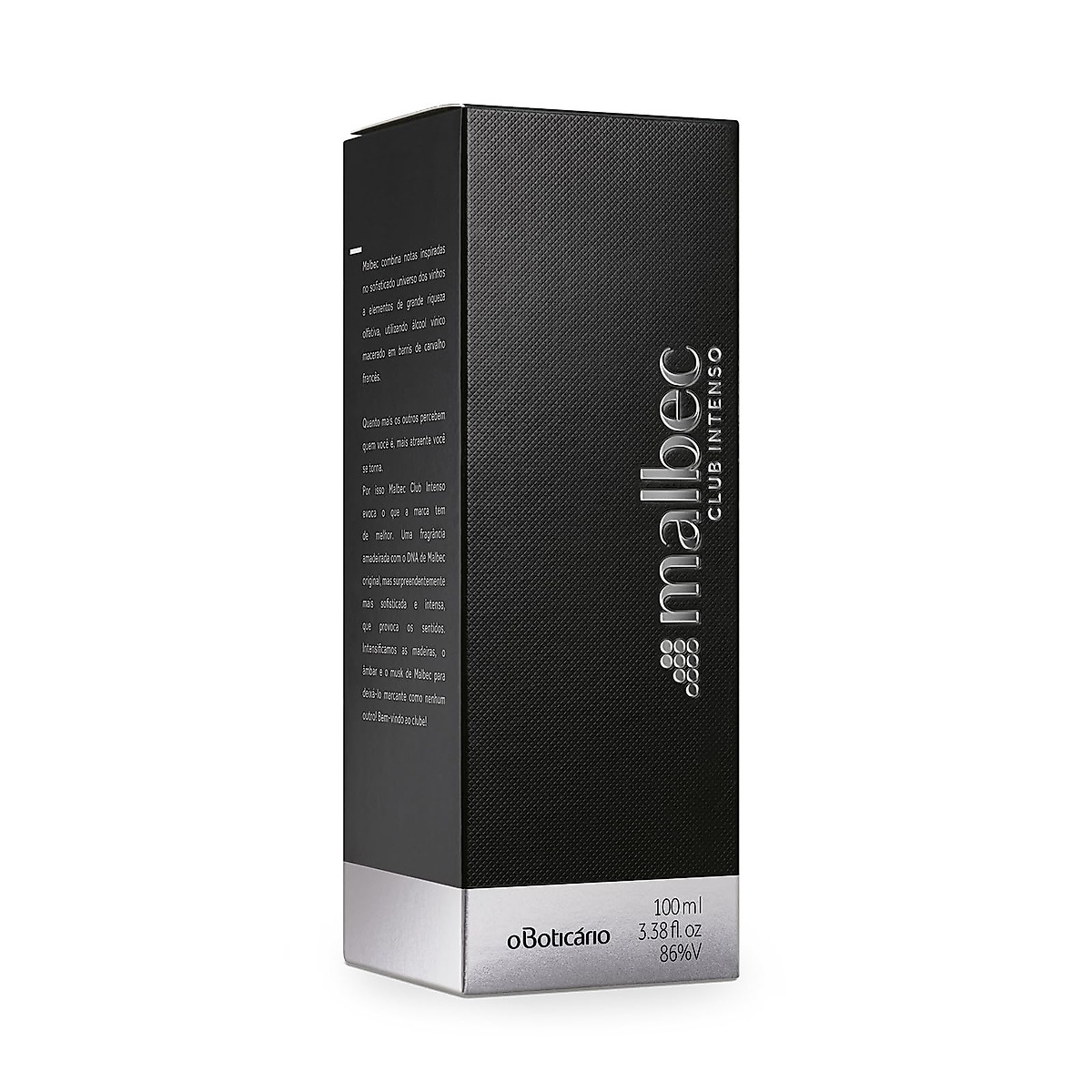 Malbec Intenso Eau De Toilette by O Boticário, Cologne For Men, Long Lasting Men's Fragrance, French Oak Barrel-Aged Red Wine & Woody Fresh Scent, 3.4 Ounce