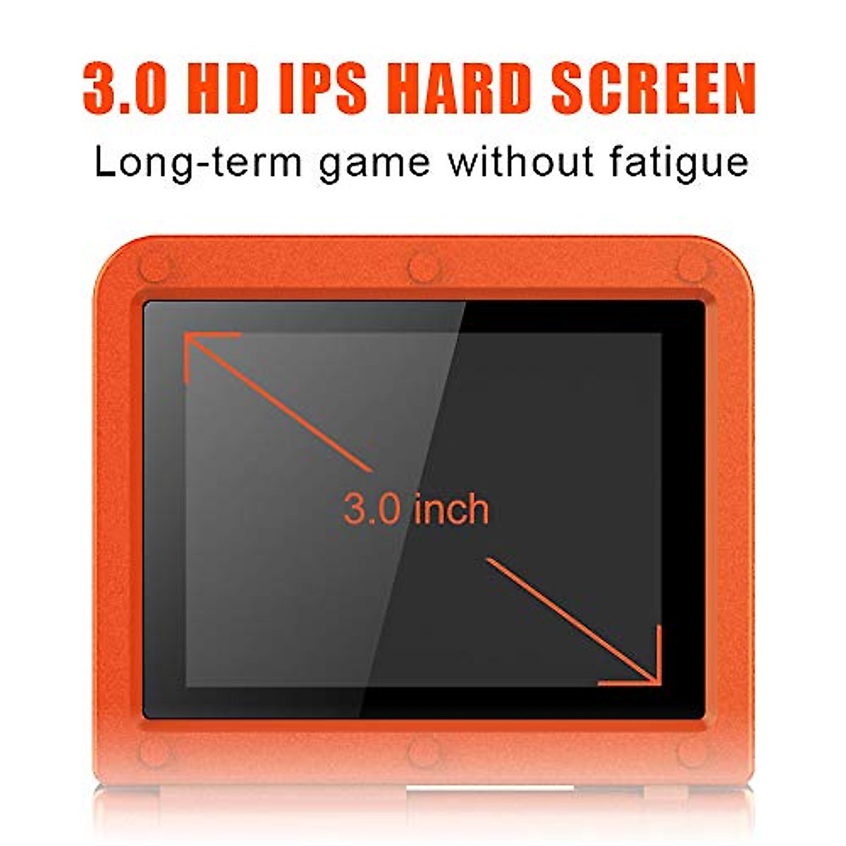 GoolRC Flip Handheld Console 3-inch IPS Screen Open System Game Console with 16G TF Card Built in 2000 Games Portable Mini Retro Game Console for Kids Red