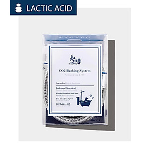 Nagayu C02 pet Skin Therapy Starter kit Includes 10 Tablets, Hose, Professional Shower Head, and Adaptor. Great for Pets with Itchy Skin, Allergies, Oily Coat and Skin (Original Tablets)