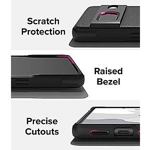 Ringke Onyx [Anti-Fingerprint Technology] Compatible with Google Pixel 7 Case 5G, Shockproof Rugged Heavy Duty Non-Slip Flexible Smudge Proof Cover - Black