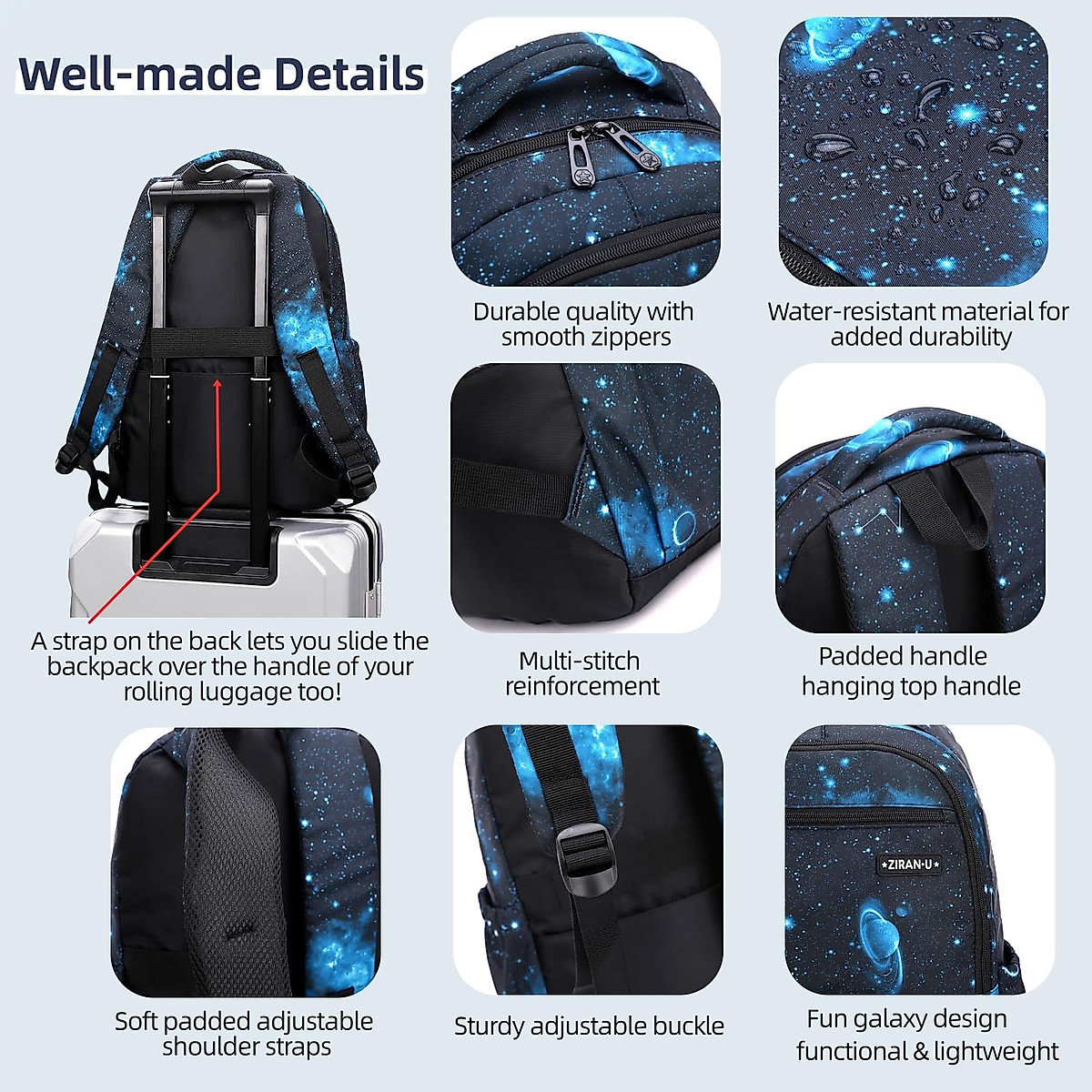 Kids Backpack for Boys Girls Nylon Elementary School Bags Durable Children Bookbags Casual Travel Back Pack