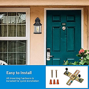 DEWENWILS 2 Pack Dusk to Dawn Outdoor Wall Lantern, Matte Black Outdoor Wall Light Exterior Light Fixture Wall Mount, Weatherproof Porch Light Wall Sconce Lamp for Garage Doorway Backyard