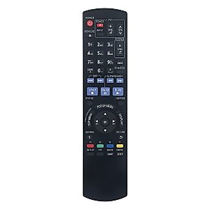 N2QAYB000378 Remote Control Replacement Compatible with Panasonic Blu-ray Disc Player DMP-BD605 DMP-BD601 DMP-BD60 DMP-BD80 DMP-BD35 DMP-BD80K DMP-BD605K DMP-BD601K DMP-BD601 DMP-BD605