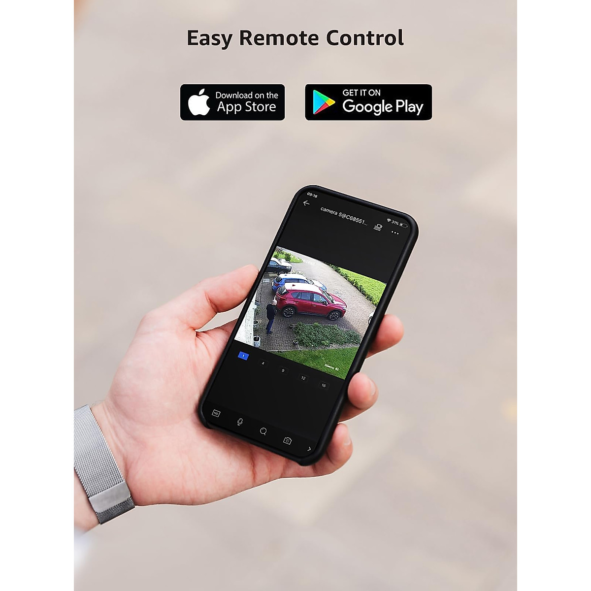 ANNKE 4K 16CH PoE Camera System, H.265+ 12MP NVR, 8X 8MP Wired Dome Security IP Cams, AI Motion Detection, Built-in Mic, 4TB HDD, Spotlight Color Night Vision, Compatible with Alexa, Not PTZ