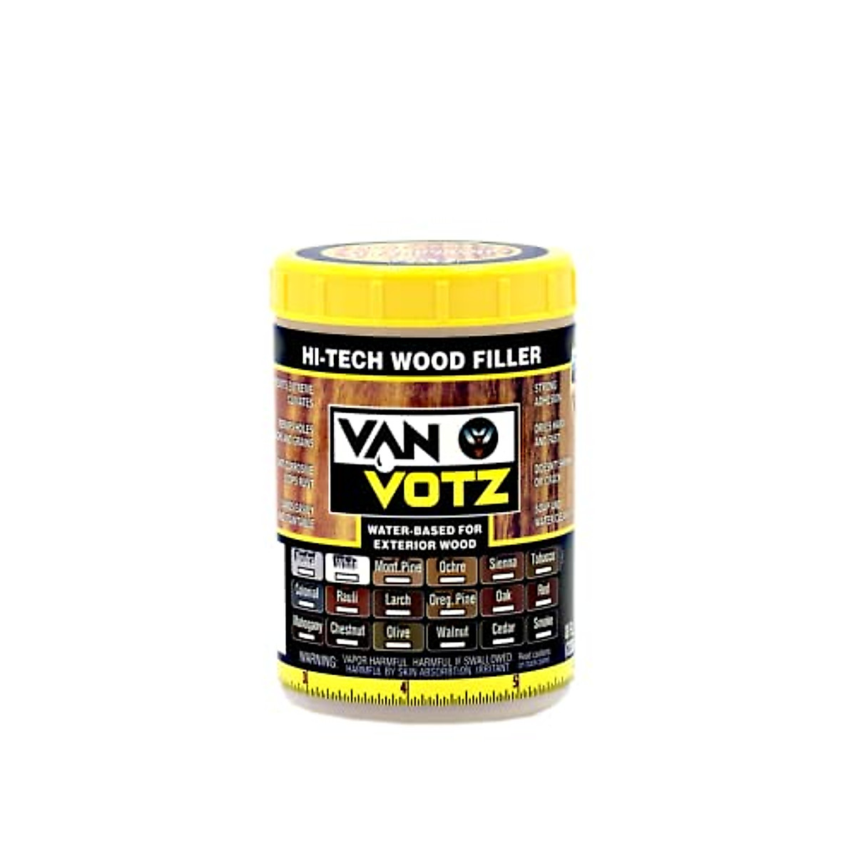 VAN VOTZ Hi-Tech Wood Filler for Exterior Wood in Colors (Cedar), Half-Pint/500g