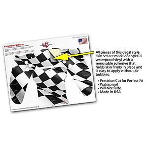 WraptorSkinz Skin Wrap compatible with Sony PS5 DualSense Controller Checkered Racing Flag (CONTROLLER NOT INCLUDED)
