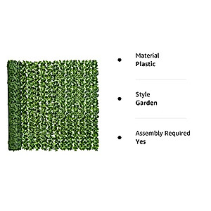 DearHouse Artificial Ivy Privacy Fence, 177.2x78.7inch Artificial Hedges Fence and Faux Ivy Leaf Decoration for Outdoor Decor, Home, Garden Decor
