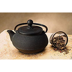 Old Dutch Cast Iron Sapporo Teapot, 20-Ounce, Black