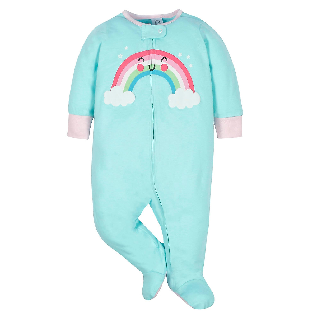 Gerber Baby Girls 4 Pack Sleep 'N Play Footie Cloudy 0-3 Months