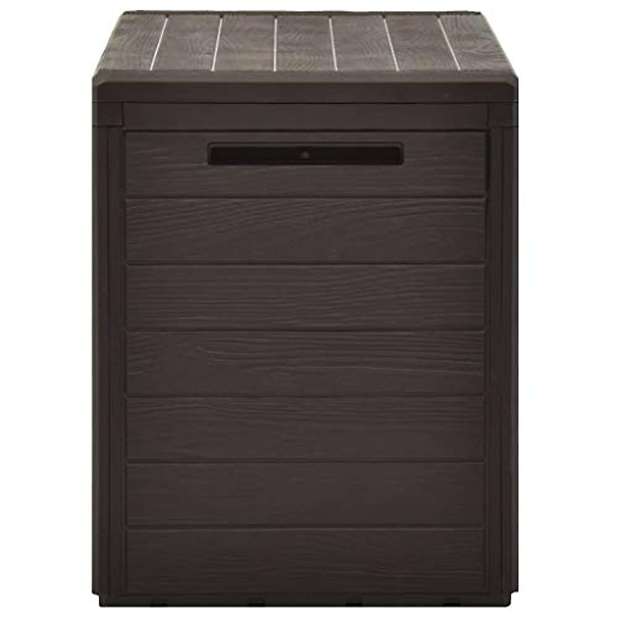 Shoe Rack 111 Gal Garden Storage Deck Box,Plastic Lockable Garden Container Cabinet Toolbox for Patio, Lawn, Poolside, Backyard Outdoor 47.2"x22"x24.8" ( Color : Brown 38.7 X 17.3 X 21.7 Inch )