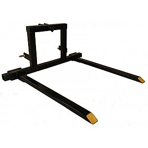 Titan Attachments 3 Point Pallet Fork Attachment Cat 1 Quick Hitch Logs Fields