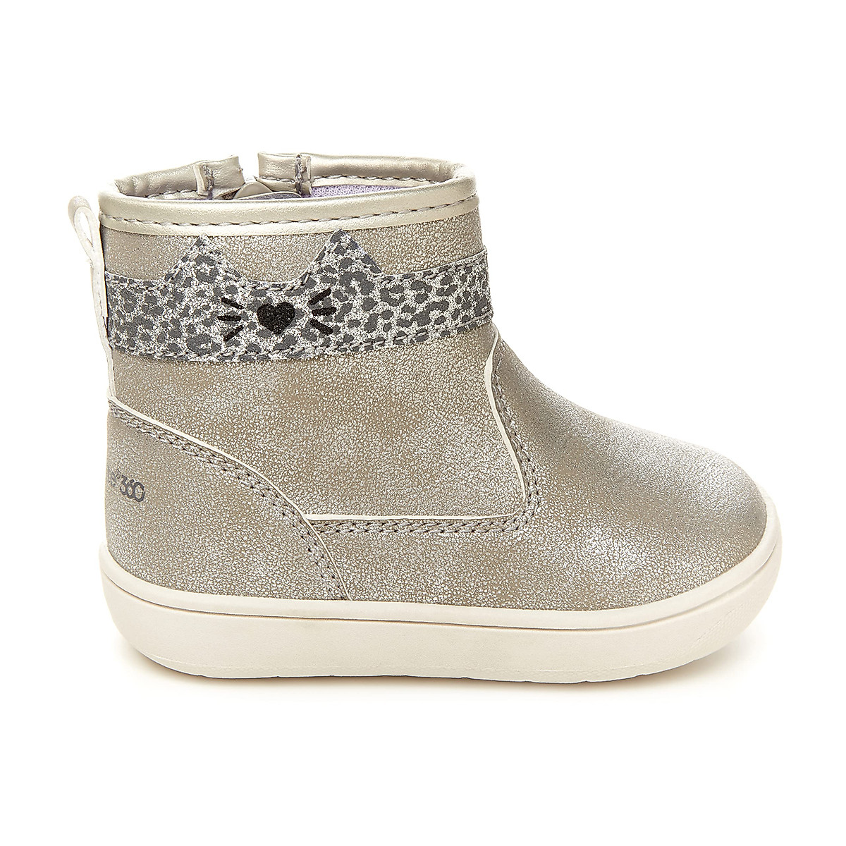 Stride Rite 360 Infant and Toddler Girls Magnolia First Walker Shoe, Silver