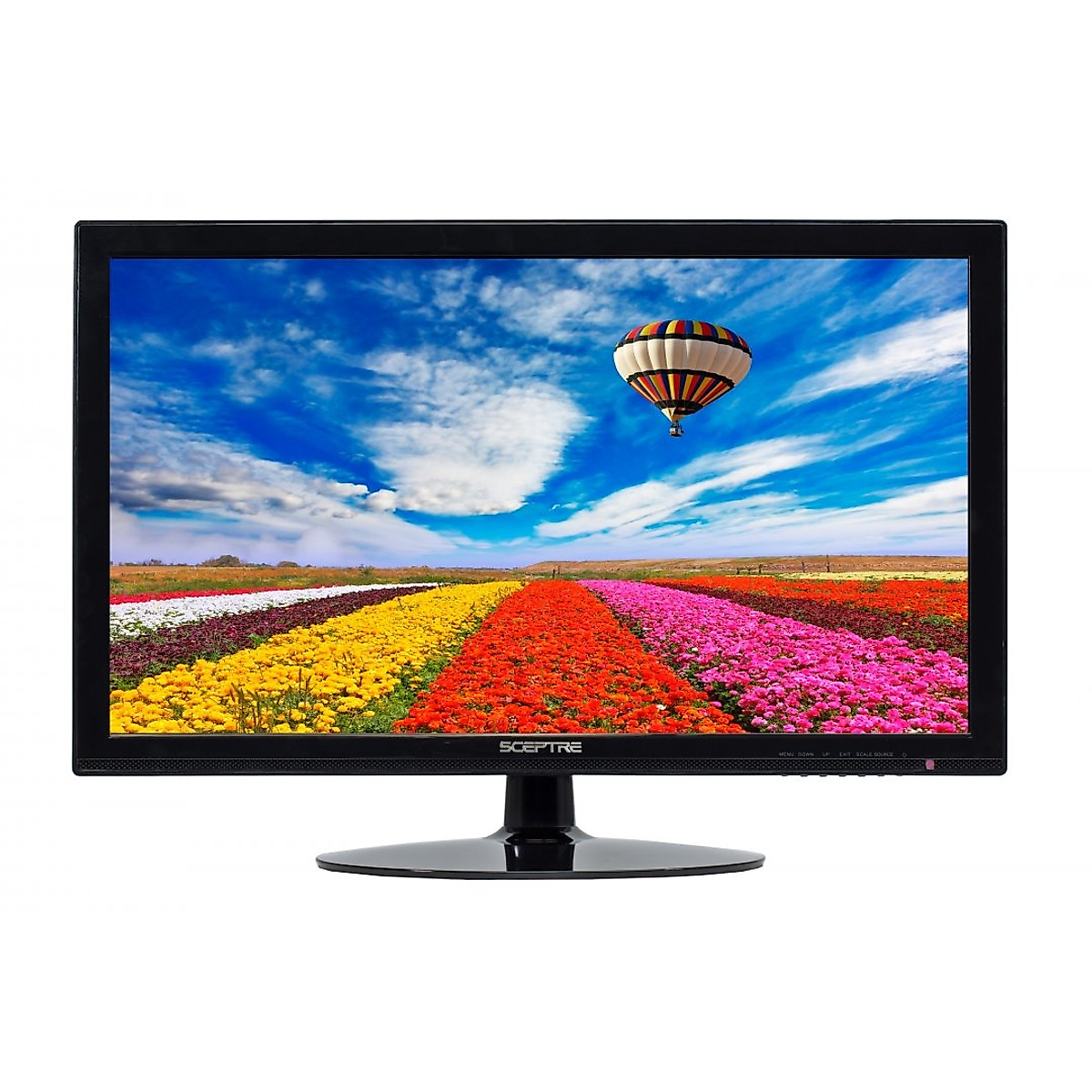 Sceptre 24 Inch 75Hz Slim LED Monitor with Build-in Speakers HDMI VGA, New Black (E248W-19208A)