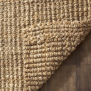 SAFAVIEH Natural Fiber Collection Accent Rug - 3' x 5', Natural, Handmade Farmhouse Jute, Ideal for High Traffic Areas in Entryway, Living Room, Bedroom (NF747A)