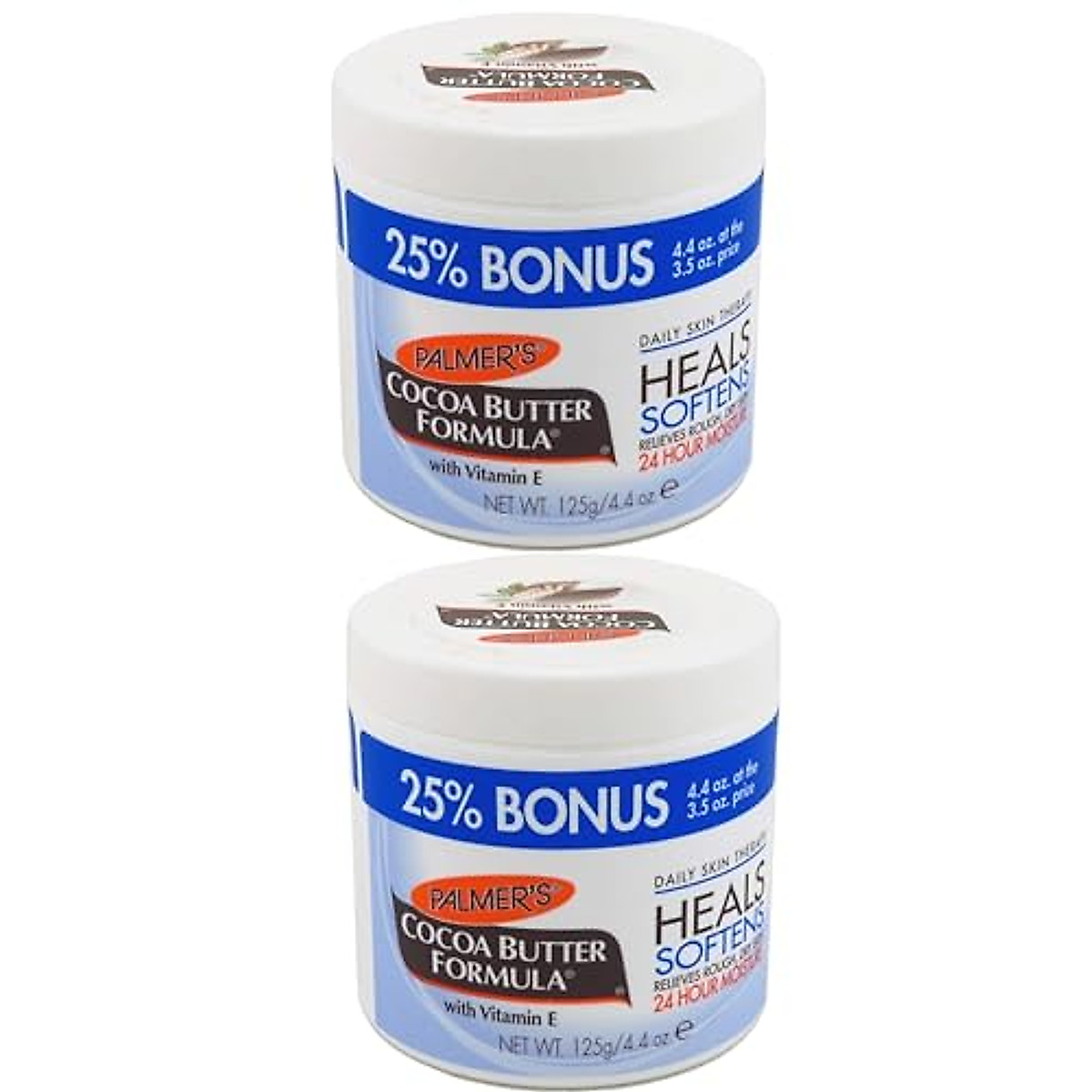Palmers Cocoa Butter Jar With Vitamin E 4.4 Ounce Bonus (Pack of 2)