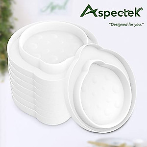 ASPECTEK Bed Bug Trap, Bed Bug Interceptor-Pack of 8. Insect Trap, Safe Eco Friendly, Bed Bug Eliminator (White)