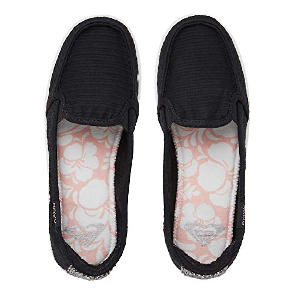 Roxy womens Minnow Slip on Shoe Sneaker, New Black, 8 US