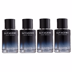EyewEb Savagery Pheromone Men Perfume, Pheromone Perfume Spray for Men Attract Women, Romantic Glitter Perfume Gift (Size : 4 Count (Pack of 4))