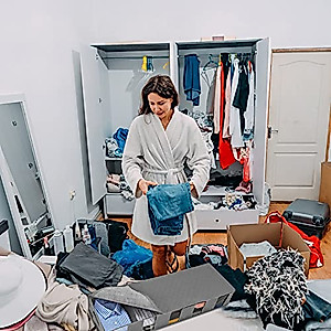 ZaYow Under Bed Storage Bag Organizer With Reinforced Handle Foldable Underbed Storage Container For Quilt Clothes Long Term Clothing Storage