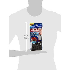 Vileda Glitzi Power INOX Steel Sponge for Stubborn Dirt, 2 Pieces