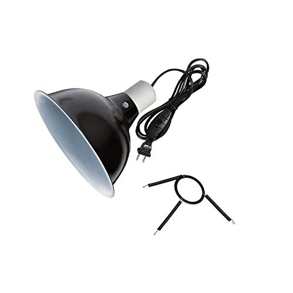 Zilla Pet Reptile Premium Heat Lamp Reflector Dome Fixture, 8.5 Inches