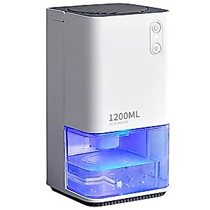 Upenjok 40oz Small Dehumidifier with LED Lights & Auto Shut Off - Perfect for 322 sq. ft Bedroom, Bathroom, RV, Closet KW-CS01 NEW