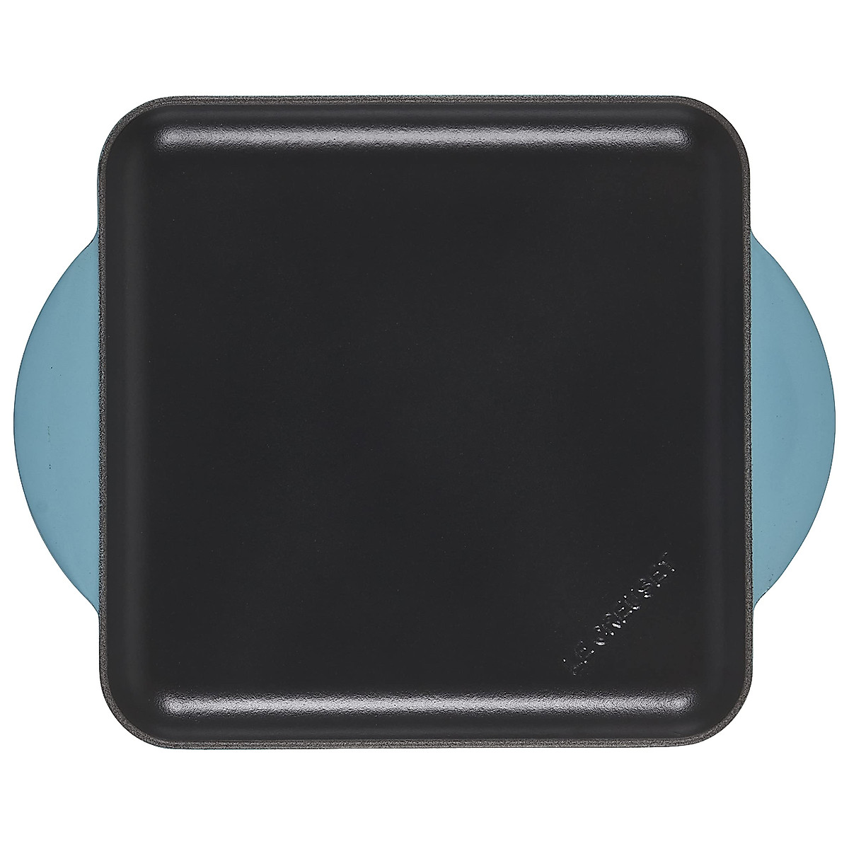 Le Creuset Enamaled Cast Iron Square Griddle, 9.5", Caribbean