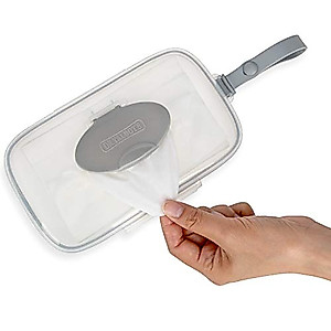 Dr. Talbot's Deluxe Baby Wipes Dispenser for Travel, Grey