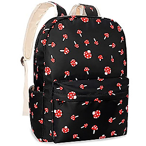 MCWTH Mushroom School Backpack for Teen Girls, School Bags Bookbags for Teenagers