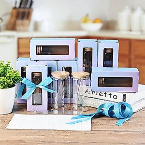 MAFYE Sublimation Glass Blanks With Bamboo Lid, 16OZ Clear Sublimation Beer Can Glass with Glass Straws Present Box Mason Jar Cups Mug Travel Tumbler for Beer, Juice, Soda, Iced Coffee, Drinks(8 PACK)