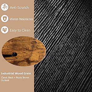 Giantex 2 Drawer File Cabinet - Lateral Filing Storage Cabinet with Industrial Style, Anti-Scratch Surface, Anti-Tipping Device, Middle Open Shelf, Printer Stand for Home Office 31.5” x 16” x 31.5”