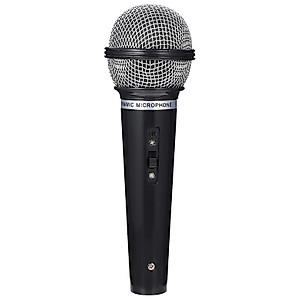 Toyvian Fake Microphone Prop, Plastic Pretend Microphone Toy, Simulate Speech Practice Microphone for Kids, Stage Mic Prop for Boys Girls Karaoke Halloween Props Costume Party Favors