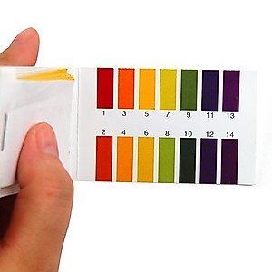 PH 1-14 Test Paper Litmus Strips Water Acid Alkaline Test Kit 80pcs Per Pack (4 packs)