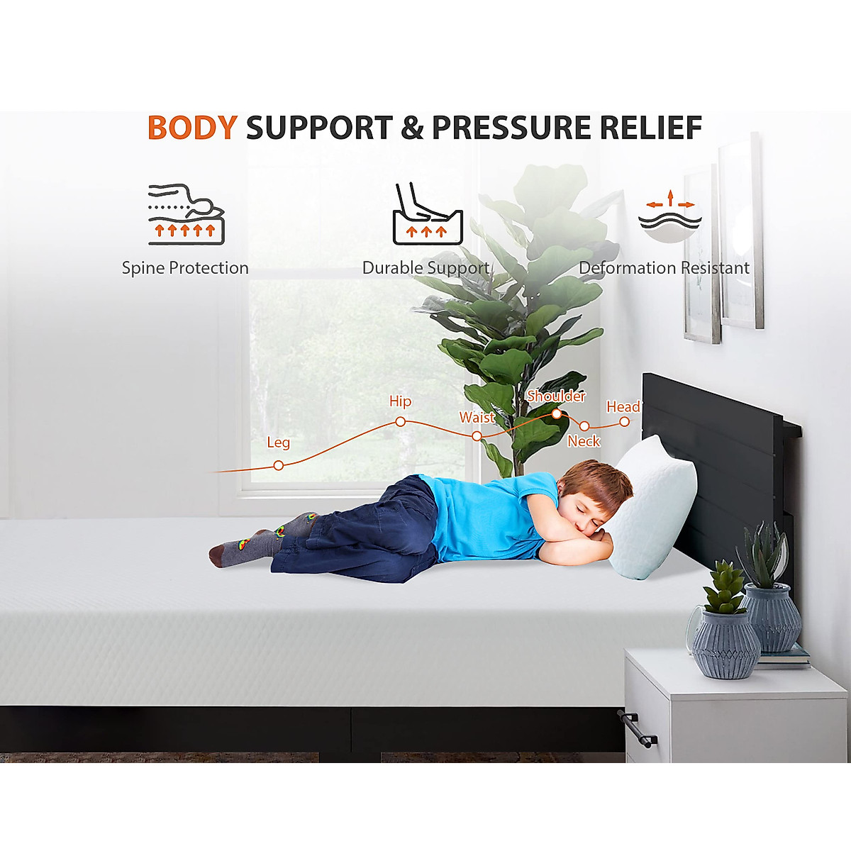 12 inch Full Size Mattress with Cover, Cooling Gel Memory Foam Full Mattress for a Cool Sleep & Pressure Relief, Medium Firm Mattress Pad Full Mattresses, Bed in a Box, CertiPUR-US Certified