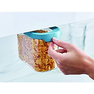 Joseph Joseph CupboardStore Airtight Easy Pour Food Container 3M Tape Undershelf Storage Hanger, 3-Piece Set - Large, Opal