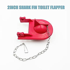 2 Pack Toilet Flapper for Kohler Shark-Fin Repair Replacement Toilet Flapper Compatible with Kohler Toilet Part 84138, 84314, 85655 and 89825, 2'' Toilet Flapper