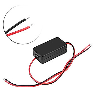 Car Capacitor Filter Rectifiers, 12V DC Power Relay Rear View Camera Anti Interference Relay Filter for Most of Cars