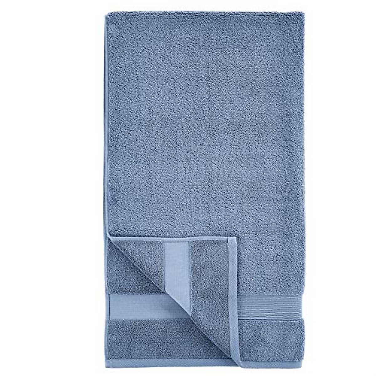 Amazon Basics Dual Performance Bath Towel - 4-Pack, Cotton, True Blue