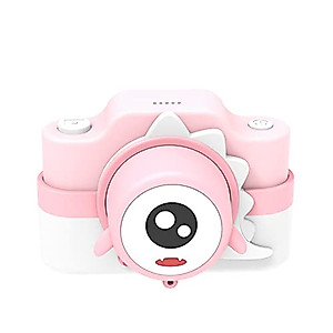 QSYY Children's Camera Toy 32 Million Pixels 1080P High-Definition Video Dual Lens, 2 Inch IPS Eye Protection Screen, 3-10 Year Old Girl Boy Digital Camera Gift, with 32GB SD Card,Pink
