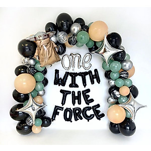 Baby Yo Theme Party Decoration Balloon Garland Set, Yo Birthday Party Supplies, Latex Balloons for Yo Theme Party Tropical Party Decorations Kids Baby Shower Birthday Party Supplies