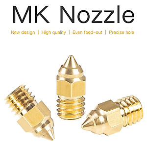 Creality Original Ender 3 S1/Pro Series 15pcs Nozzle with 5pcs Silicone Sock, 5pcs MK Nozze, 5pcs Brass Nozzle, 5pcs MK8 Nozzle, for Creality Sprite Extruder/Ender 3 S1/Ender 3 S1 Pro/Ender 3 S1 Plus