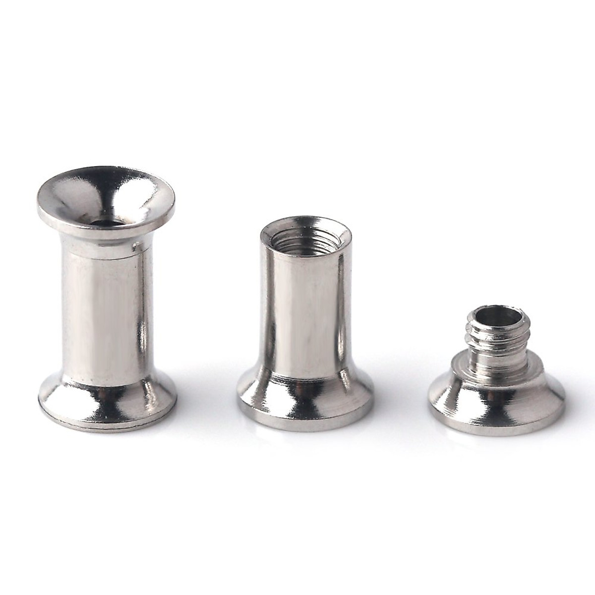 Ruifan 6 Pairs Stainless Steel Screw Ear Gauges Flesh Tunnels Plugs Expander Stretcher 6 Colors same Size 6G(4mm)