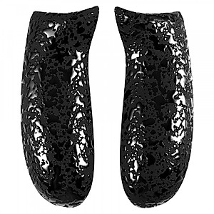 eXtremeRate Textured Blue Back Panels, Comfortable Non-Slip Side Rails, 3D Splashing Handles, Game Improvement Replacement Parts for Xbox One Standard Controller Model 1537/1697