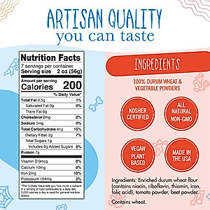 Pastabilities Gobble Turkey Pasta, Fun Shaped Turkey Noodles for Kids and Holidays, Non-GMO Natural Wheat Pasta 14 oz (2 Pack)