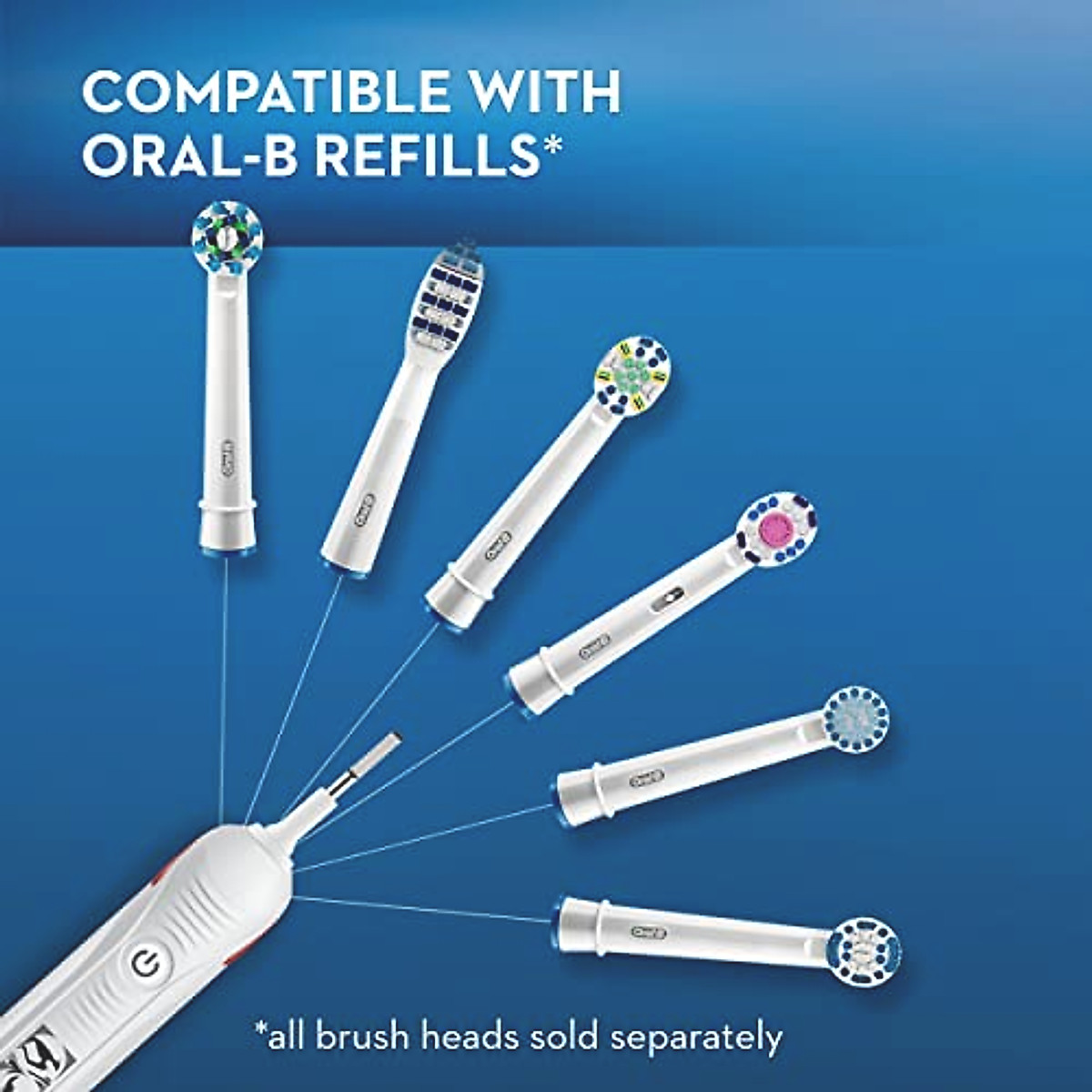 Oral-B Kids Electric Toothbrush with Replacement Brush Heads, Featuring Star Wars, for Kids 6+