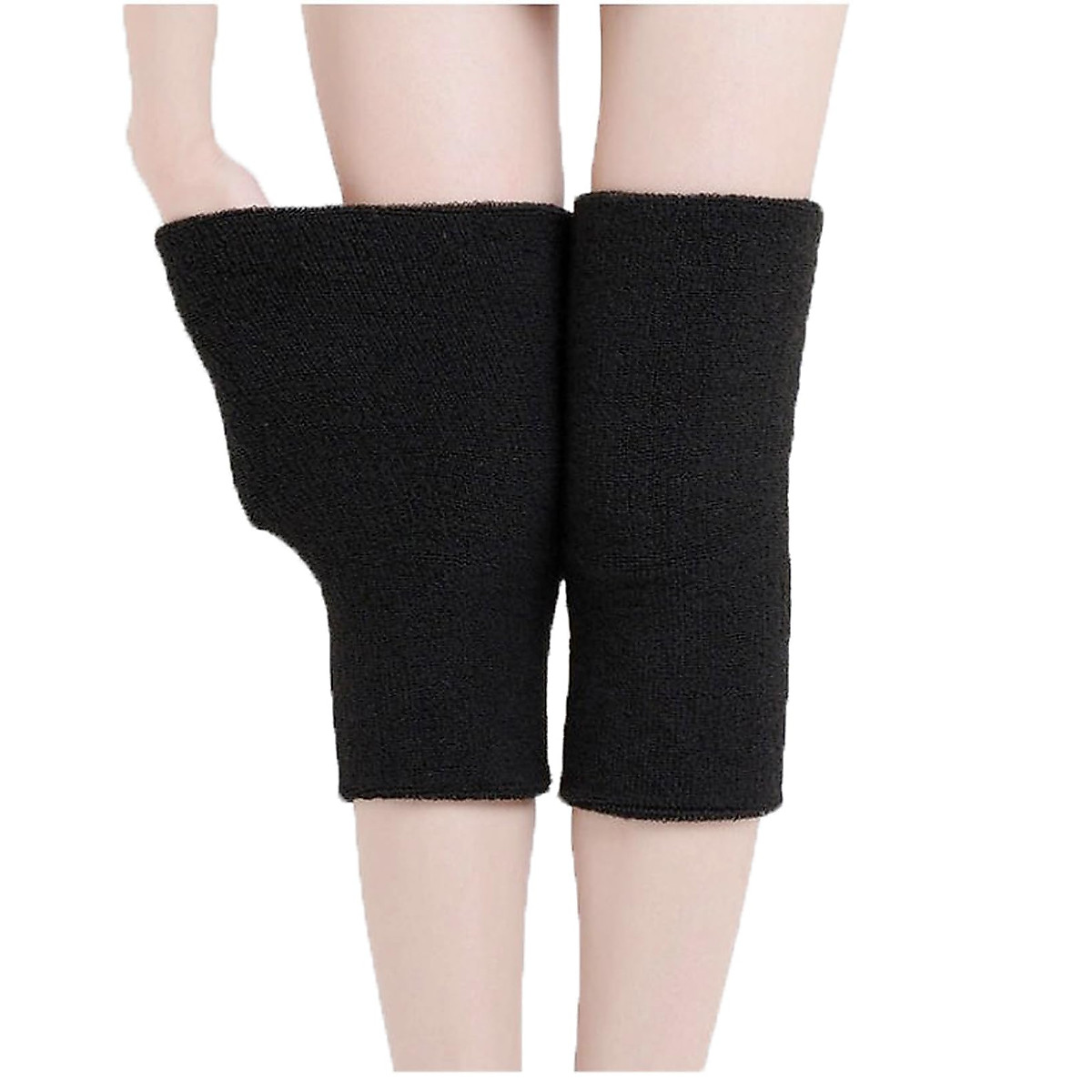 FakeFace Elder Women Thermal Knee Braces Leg Warmers Winter Warm Rheumatic Arthritis Knee Sleeves Protector Wraps Pads for Outdoor Sports Motorcycle Ski Cycling