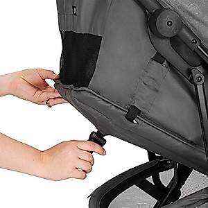 Evenflo Aero Ultra-Lightweight Stroller, Self-Standing Compact Folding Design, 2 Mesh in-Seat Pockets, Large Storage Basket, Flex-Hold Parent Cup-Holder, 50-Pound Capacity, Easy Storage, Dove Gray