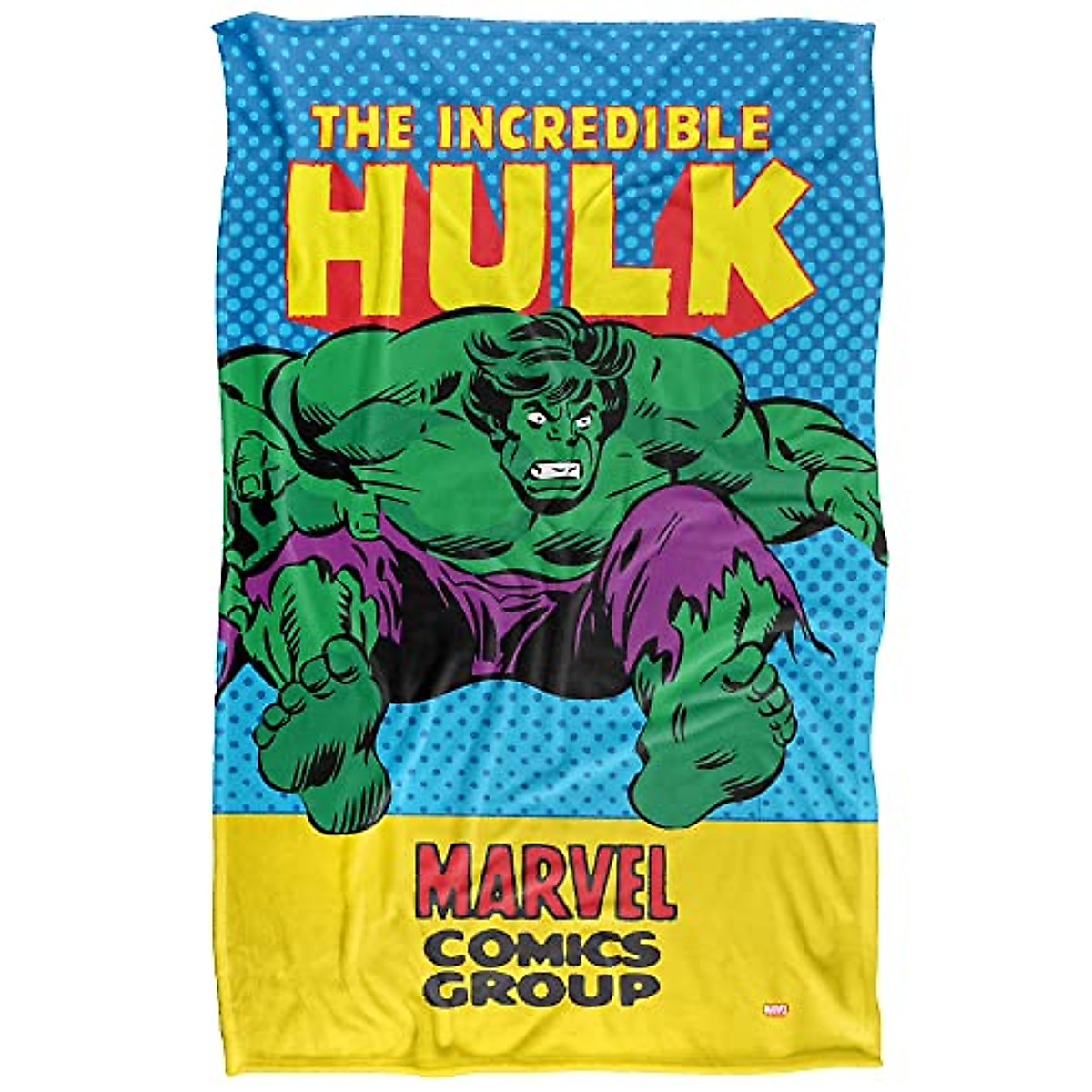 Hulk Blanket, 36"x58" Corner Box Silky Touch Super Soft Throw Blanket