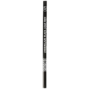 Amaco 11420F Underglaze Decorating Pencil, Black